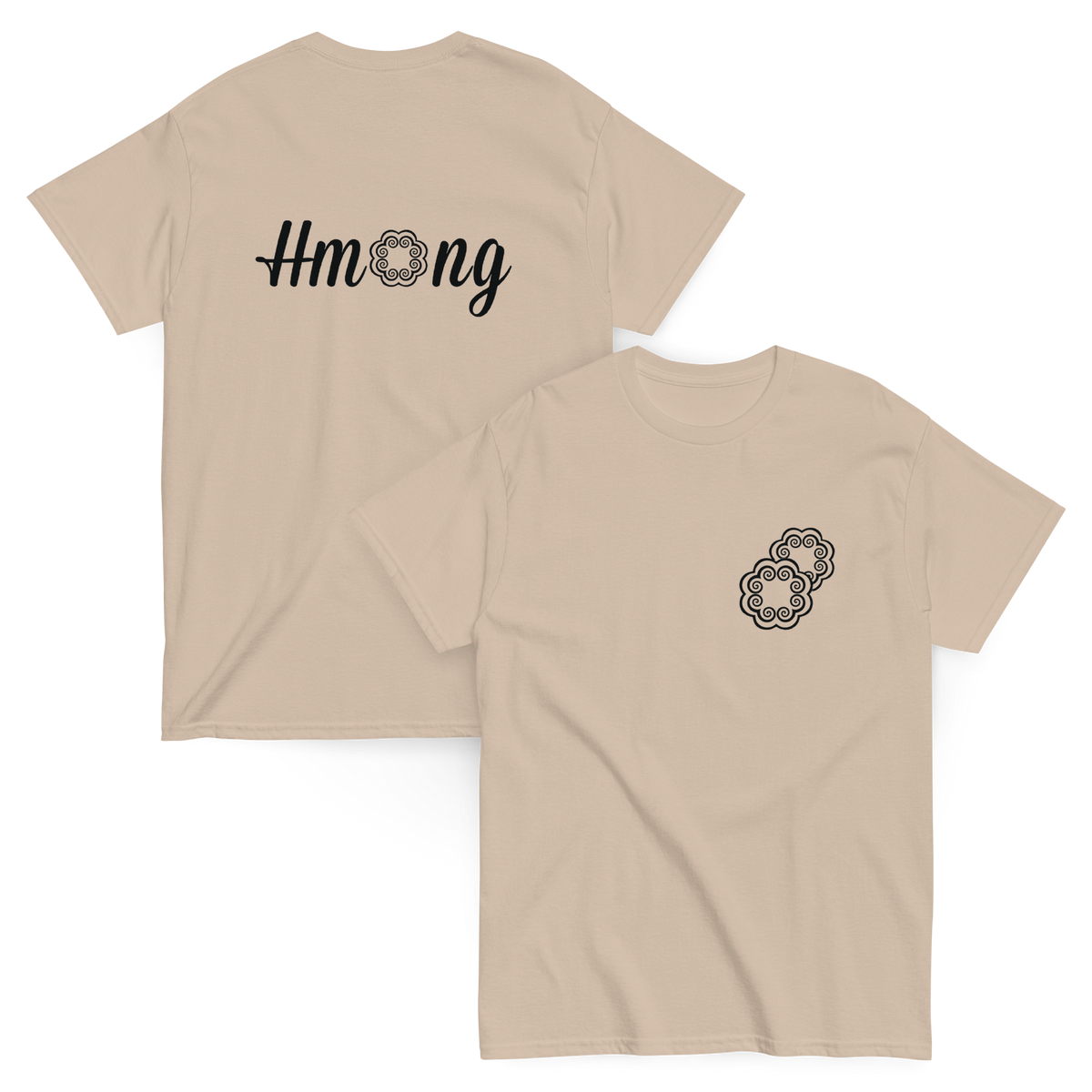 Original Hmong T-Shirt With Back Design – Made in Hmong